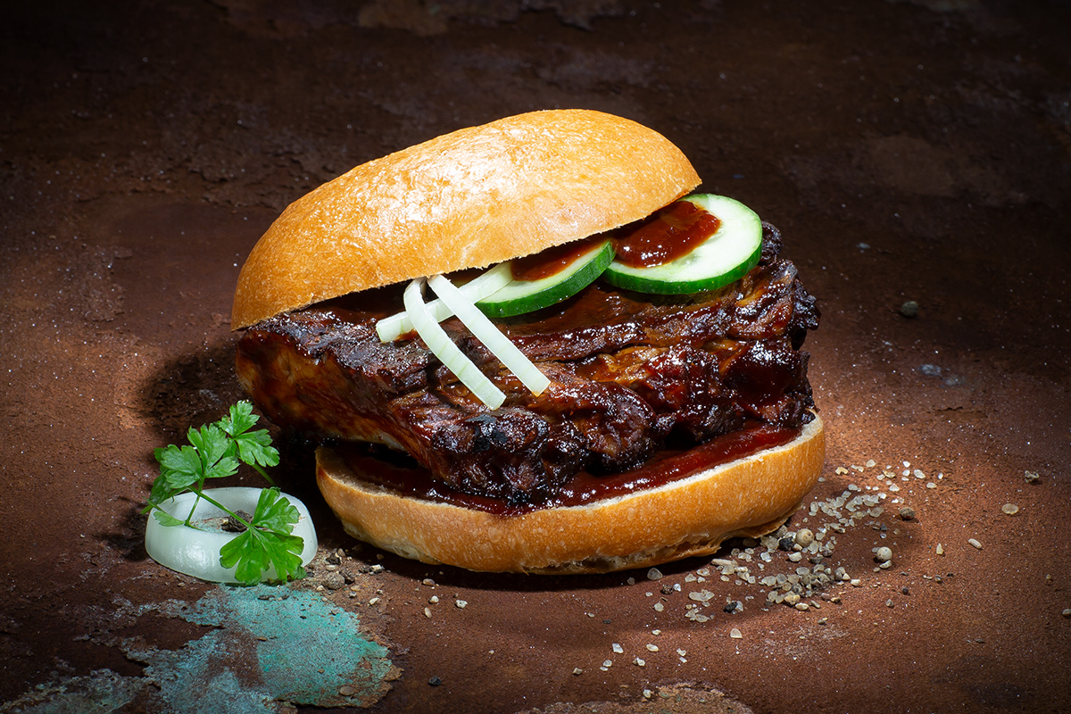 4 BBQ Spare Ribs Burger kaufen - Gourmetfleisch.de